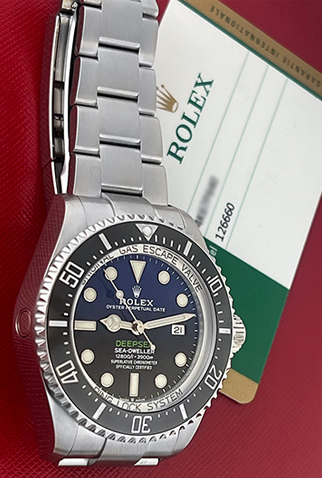 Mens Rolex Deepsea Sea Dweller Deep Blue James Cameron 126660 For Sale