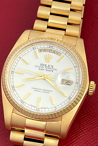 Mens Rolex President Day Date Model 18038 For Sale
