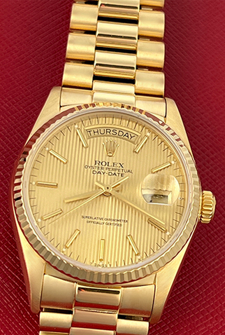 Mens Rolex President Day Date Model 18038 For Sale